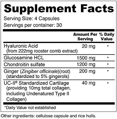Joint Support Supplement with Hyaluronic Acid, UC-II Collagen ...