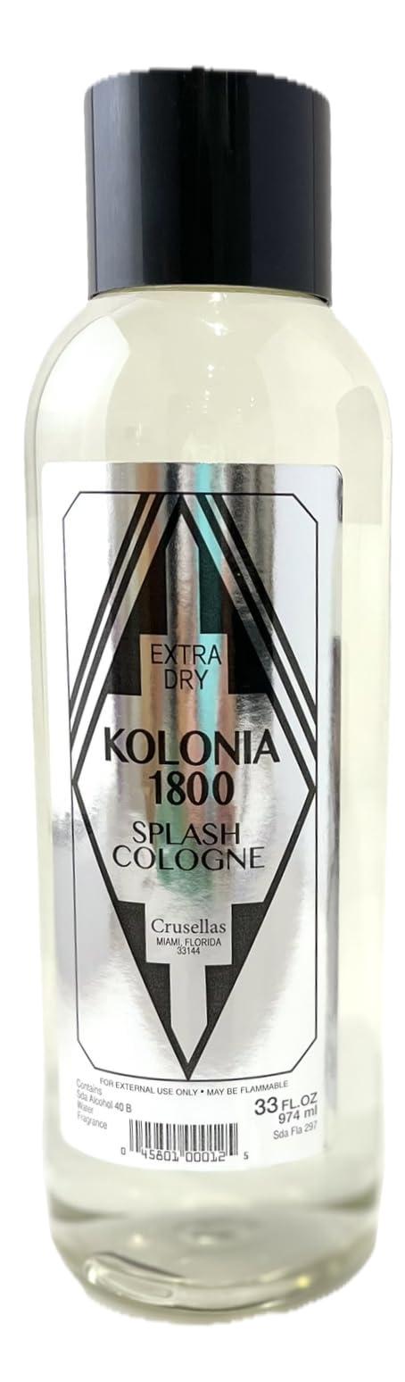 Legitima Kolonia 1800 Natural Extra Dry Splash Cologne (33 Fl. Oz.) 33 Fl Oz (Pack of 1)