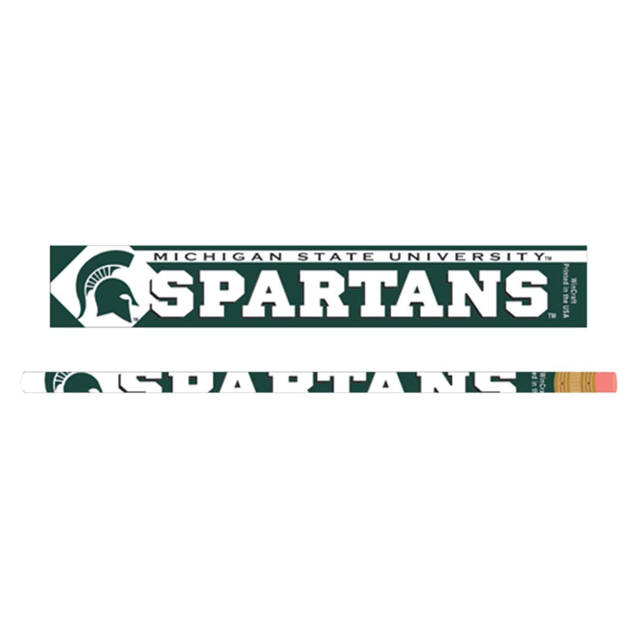WinCraft NCAA Michigan State Spartans Pencil Set - 6 Pack | Buy Now ...