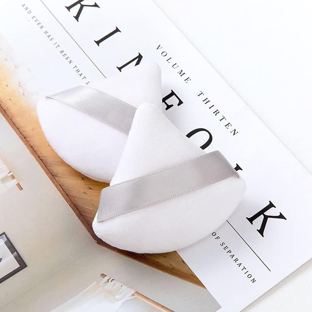 Set of 8 Facial Soft Triangle Puffs and 5 Makeup Mini Puffs for Wet and ...