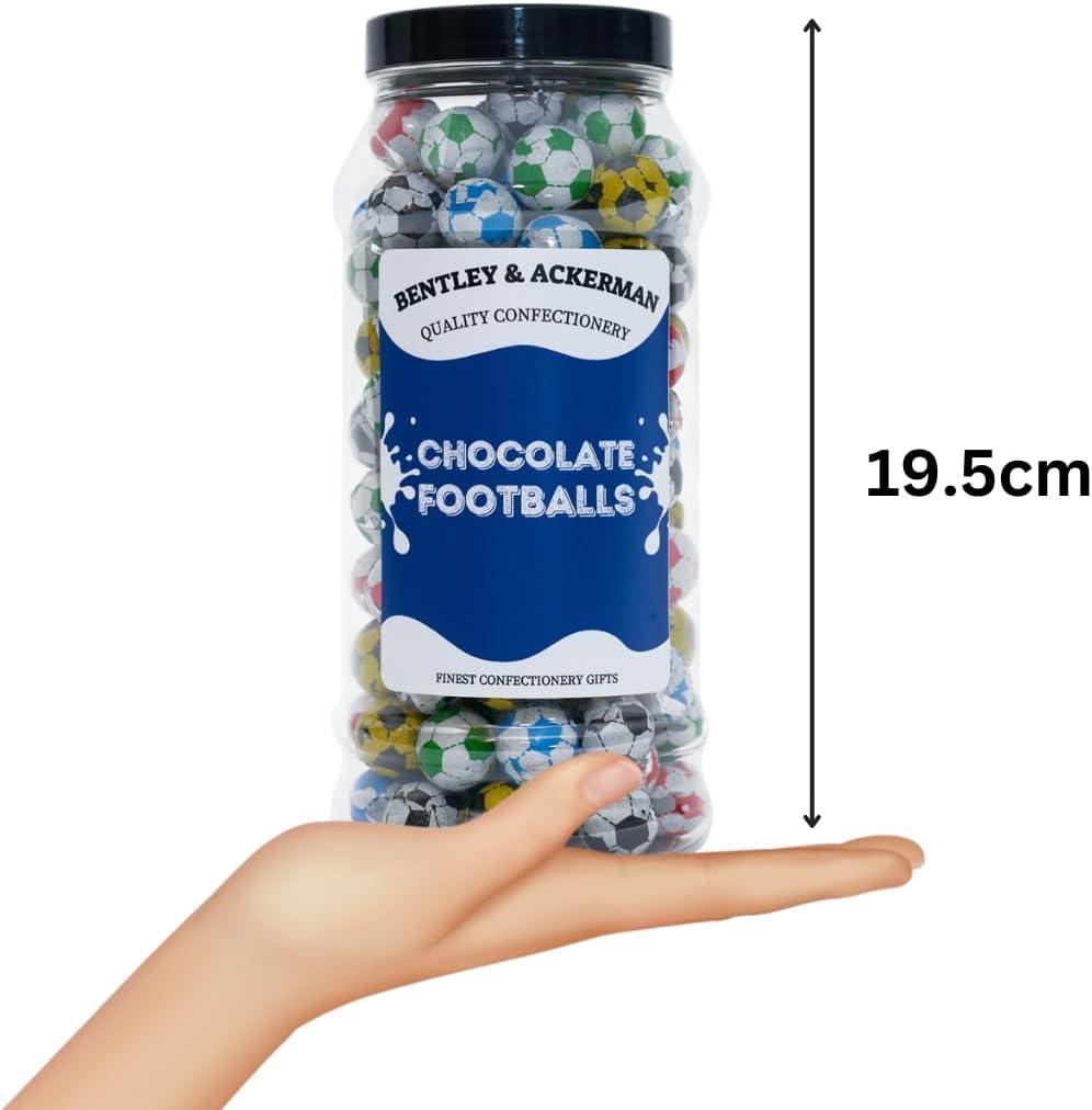 Chocolate Footballs (550g) Original Retro Sweets in a Gift Jar By ...