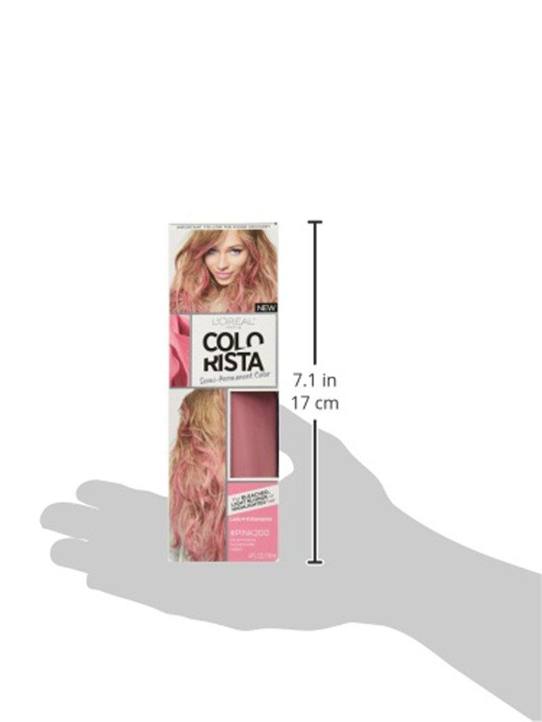 L'Oreal Paris Colorista Pink Semi-Permanent Hair Color - For Light ...