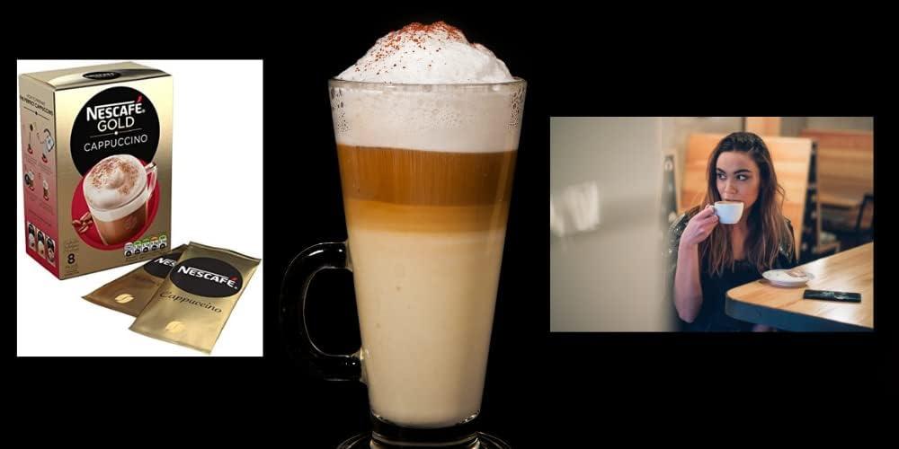 Nescafe Cappuccino Sachets Instant Coffee Bundle Contains 48 x Nescafe ...