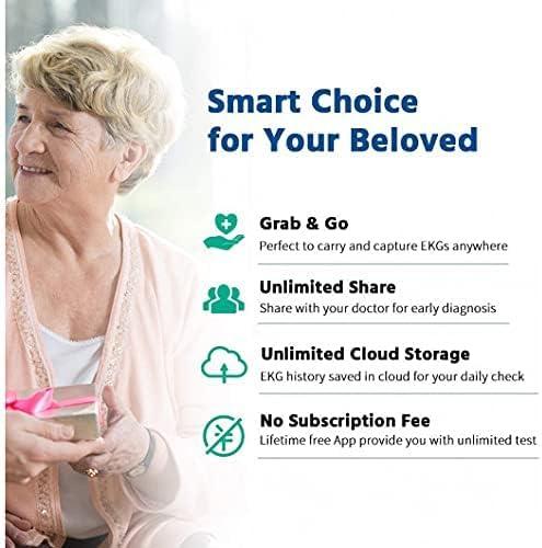 ECG Monitor Handheld ECG Heart Rate Monitors for Smart Phone Wireless Heart Rhythm Tracking ...