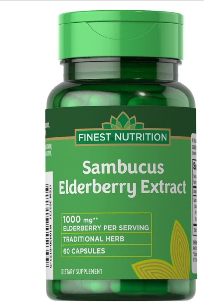 Sambucus Elderberry Extract 1000mg - Immunity Support Supplement - 60 ... Sambucus Elderberry Extract 1000mg - Immunity Support Supplement - 60 ...