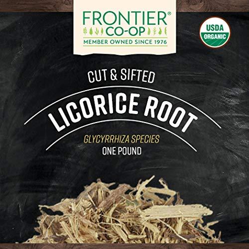 Frontier Co-op Organic Licorice Root C/S - 1 lb. Bulk Bag | Kosher ...