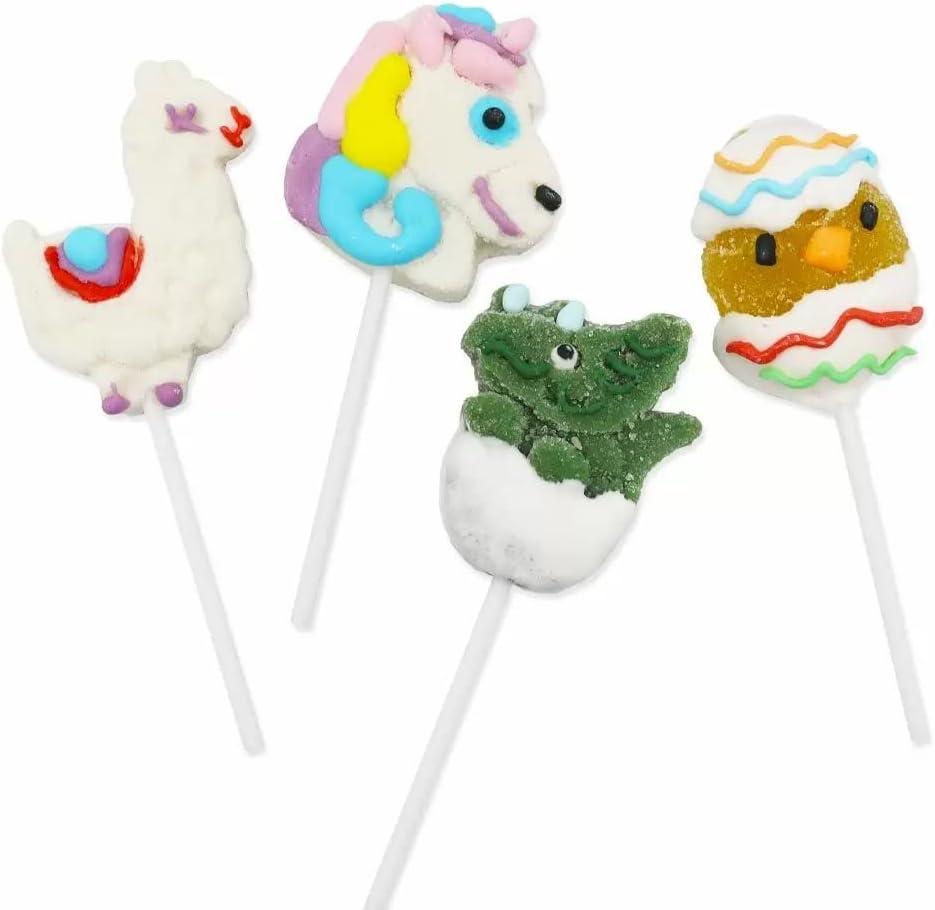 Strawberry flavour jelly lollipops 12 x 23g - Individually wrapped ...