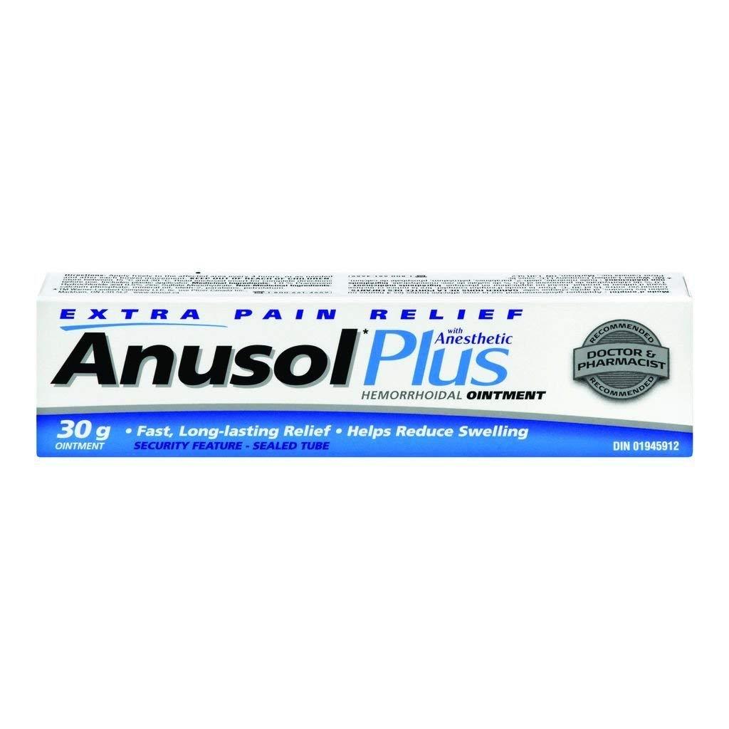 ANUSOL Plus Hemorrhoidal Ointment 30g Tube - Fast Relief Treatment ...