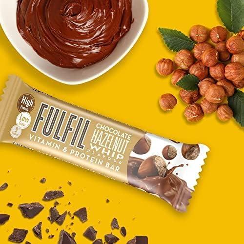 Fulfil Vitamin & Protein Bar (15 x 55g) Chocolate Hazelnut Whip Flavor ...