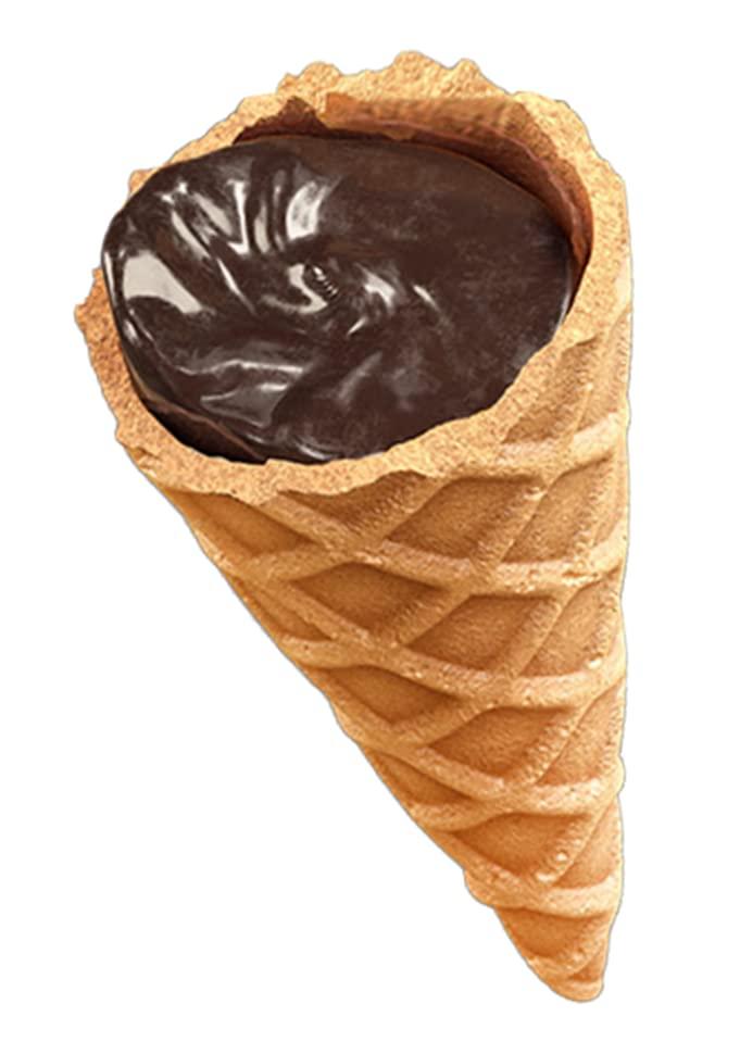 Bite-Size Crispy Mini Waffle Cones with Premium Belgian Dark Chocolate ...