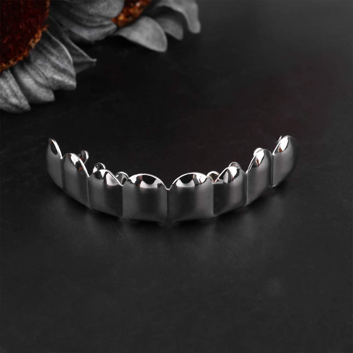 8-Piece Nolitoy Halloween Gold Tooth Set | Hip Hop Vampire Teeth for ...