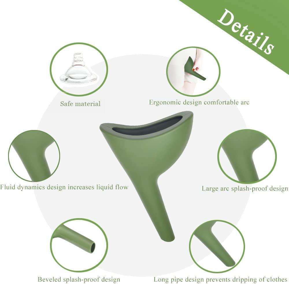 Reusable Silicone Female Urination Device with Drawstring Bags - Army ...