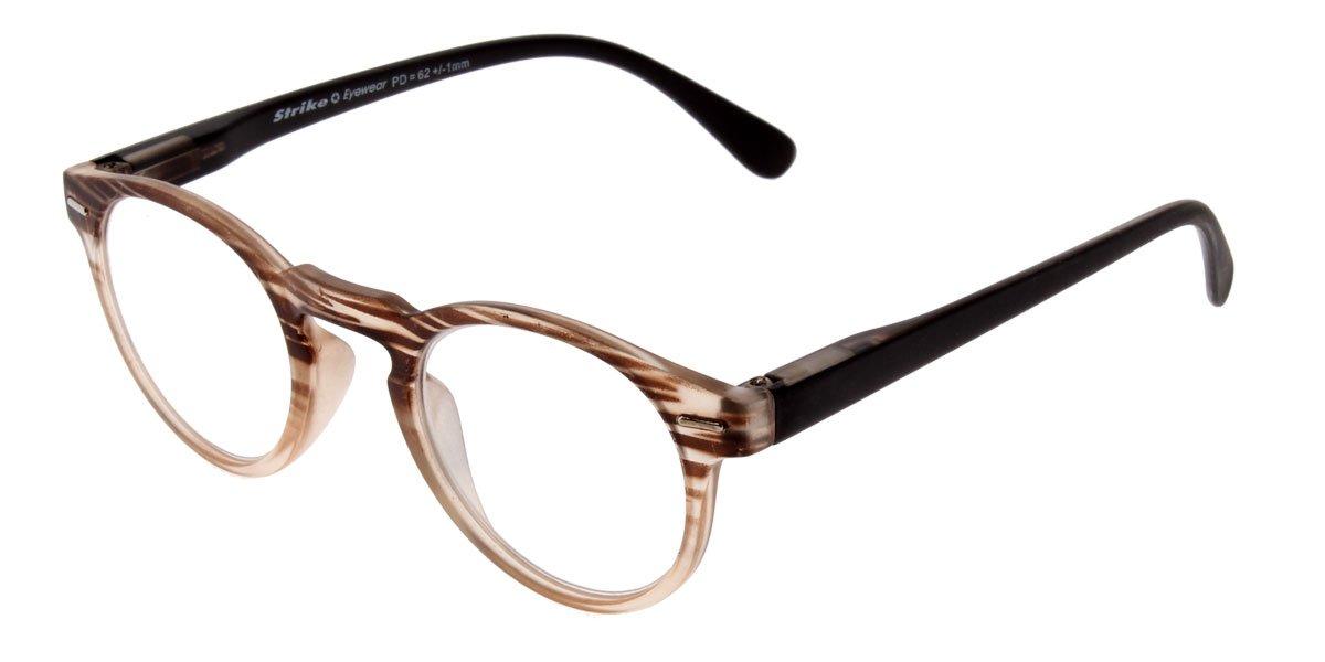 Buy STRIKE Eyewear Round Reading Glasses +3 - Flexible Temples ...