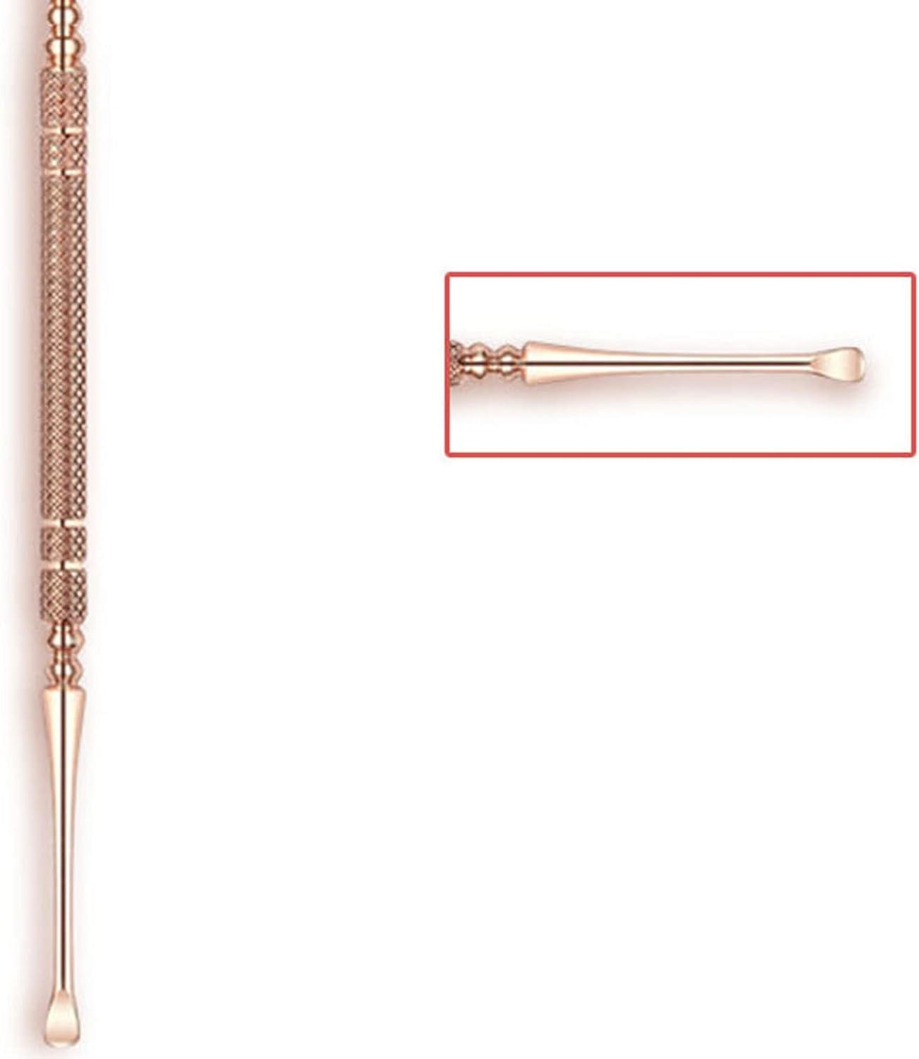 SSWERWEQ Ear wax removal tool Rose Gold Stainless Steel Spiral Earpick ...
