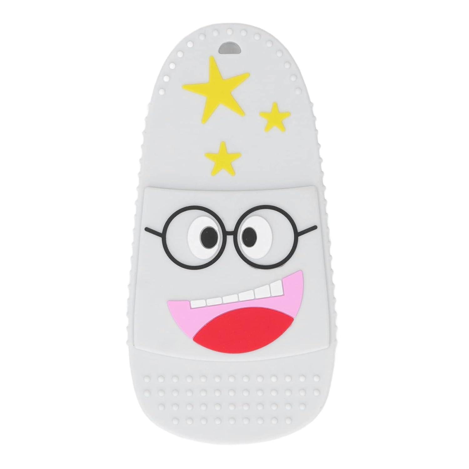 Silicone Baby Bite Ring - Slipper Shape Teething Toy with Textures ...