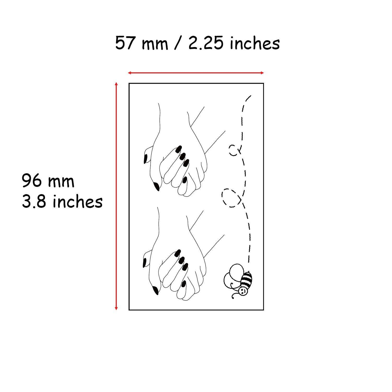 Esland Realistic Best Friends Temporary Tattoos - Matching Bestie ...