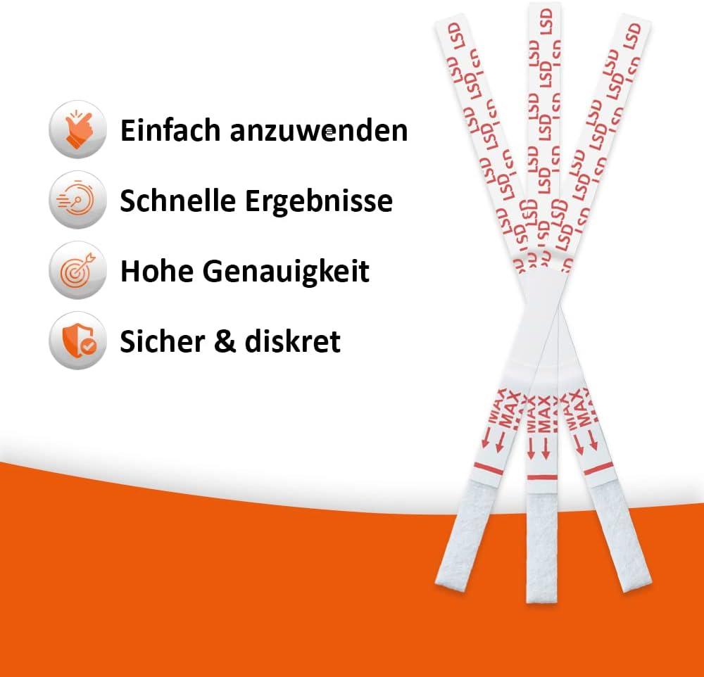 Self-Diagnostics LSD Test - Fast Urine Test Strips (10 ng/ml) - Detect ...