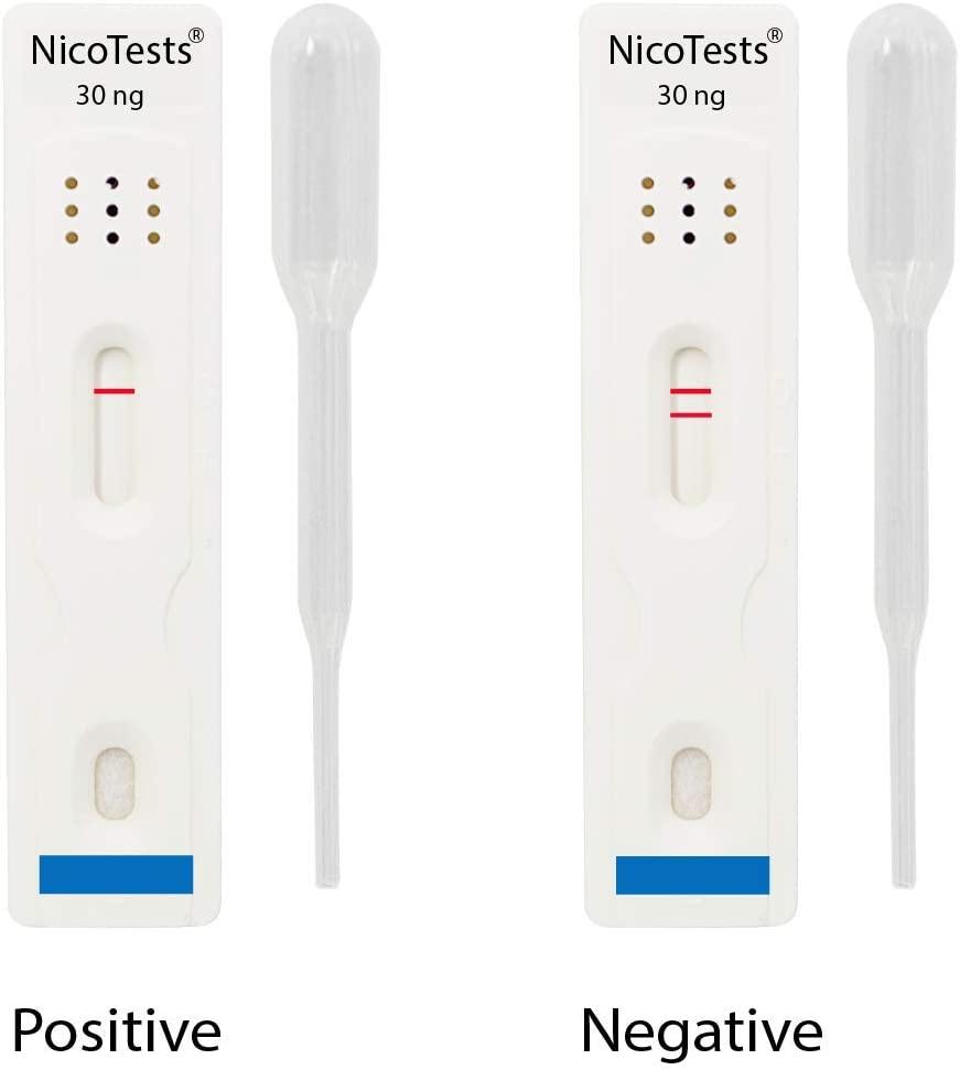 Saliva Nicotine Test 5-Pack by NicoTests - Easy and Accurate Smoking ...