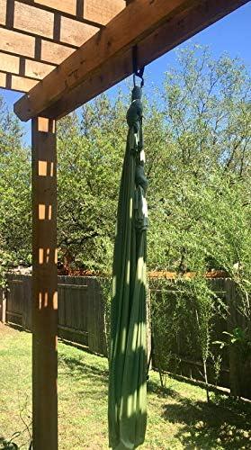 Black Spanset Round Slings 2-Pack for Aerial Hoop Rigging Safety Rated ...