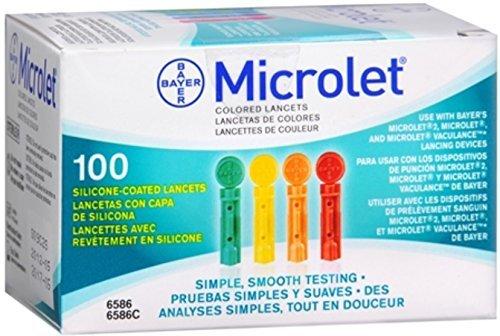 Microlet Colored Lancets 100-Pack - Easy Blood Sampling | Buy Now with ...