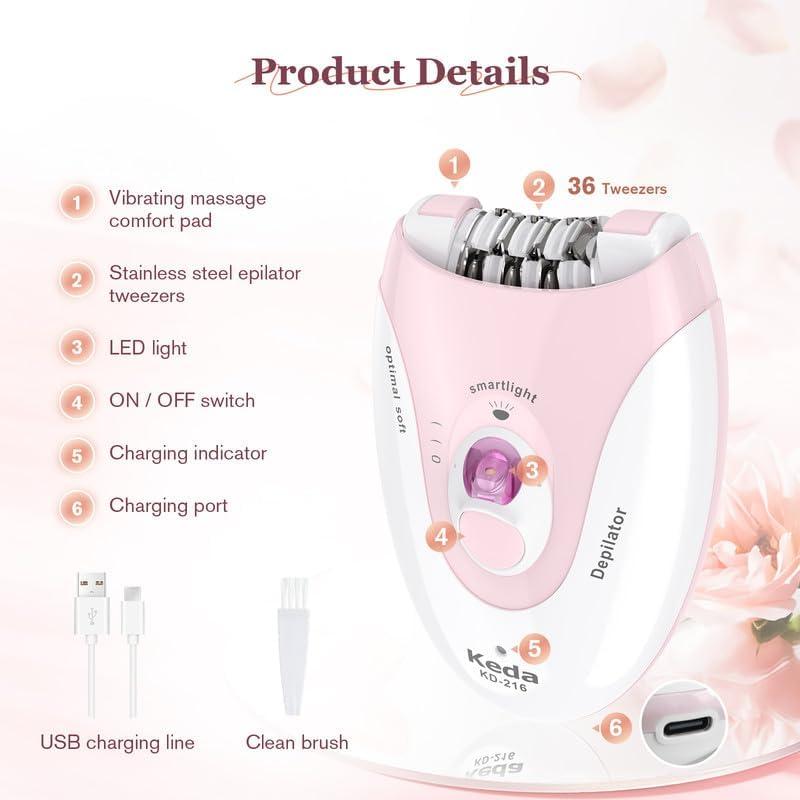 Face Epilator for Women Facial Epilator Electric for Face Hair Remover ...