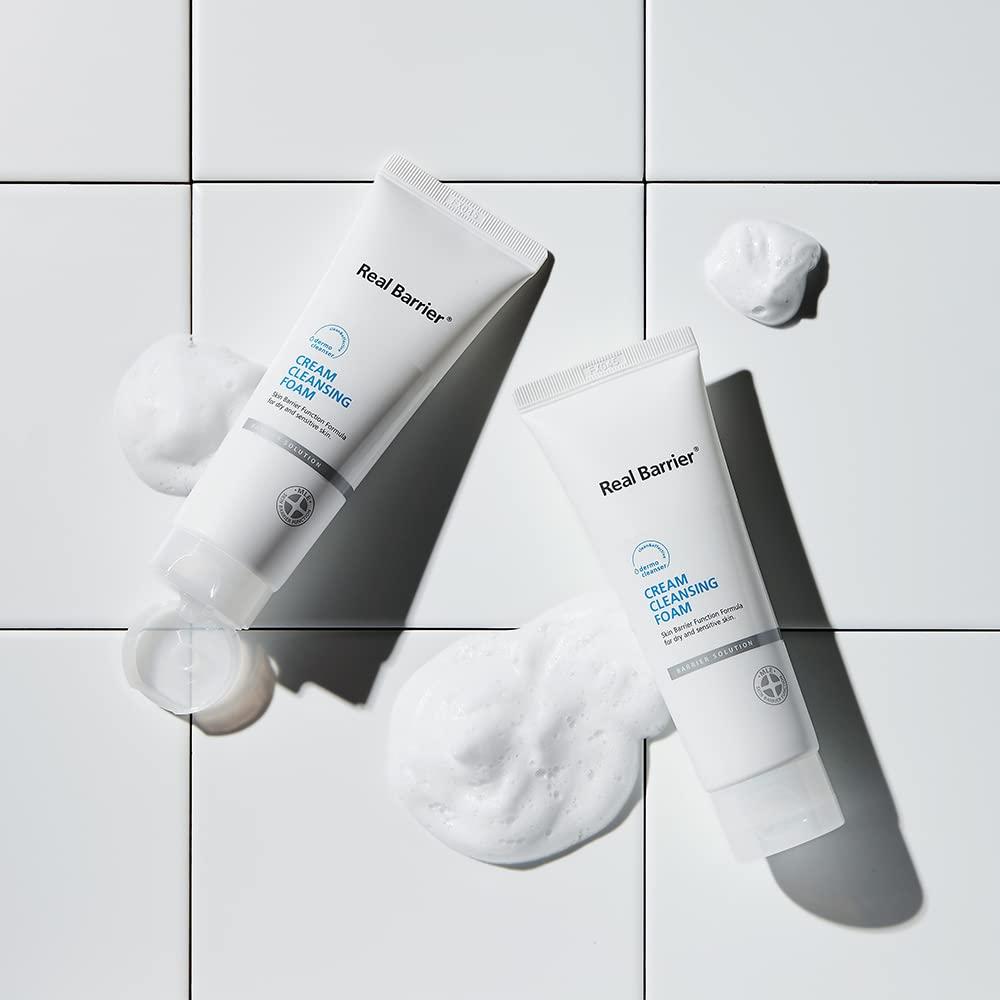 Real Barrier Gentle Sulfate-Free Cream Cleansing Foam with Ceramide | 4 ...