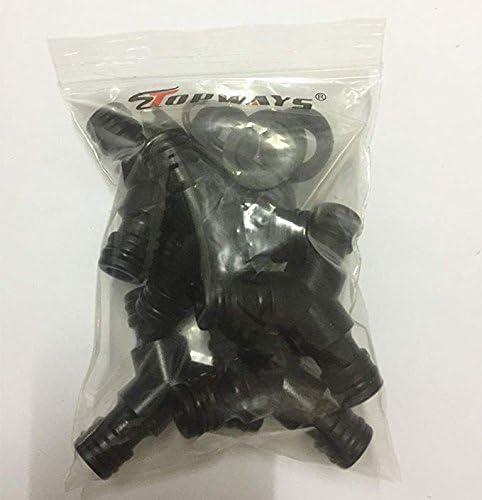 TOPWAYS 6x Y Piece Hose Connector - Plastic Trousers Splitter (3 Way ...