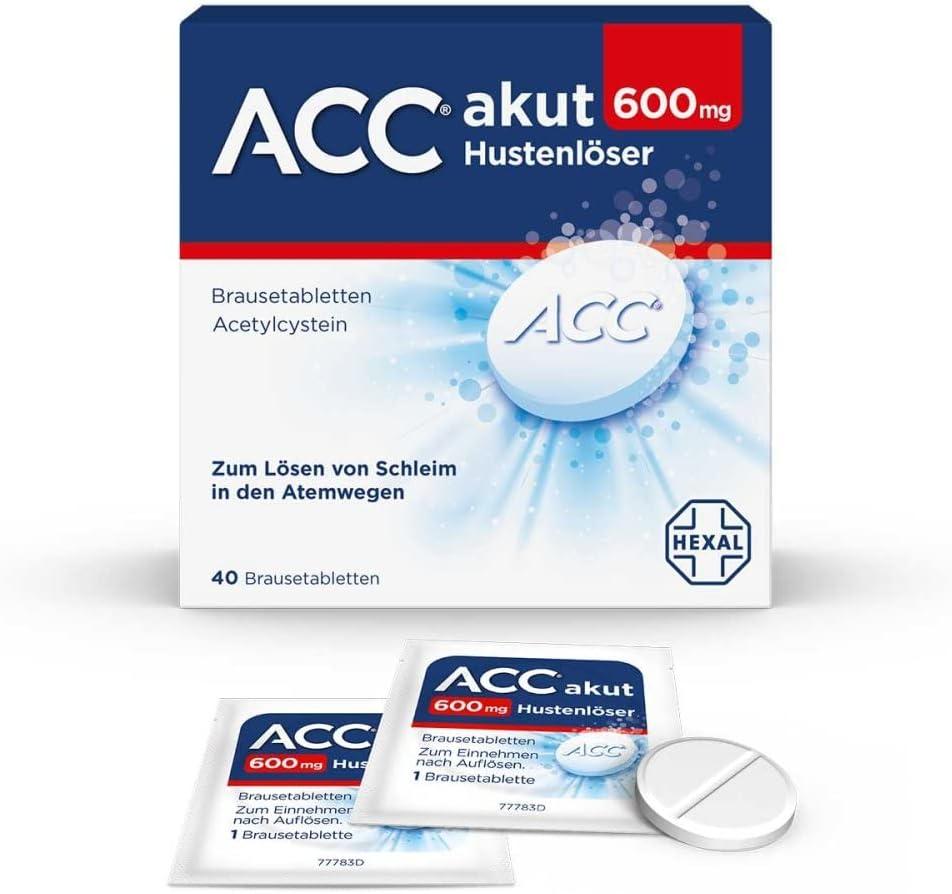 Buy ACC Acute Cough Expectorant 600 mg Effervescent Tablets - 40 pcs ...