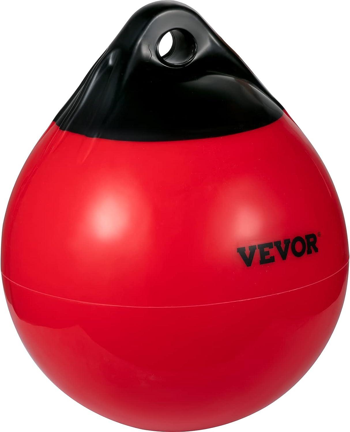VEVOR 15 Inflatable Heavy-Duty Marine Grade PVC Boat Buoy Ball - Red ...