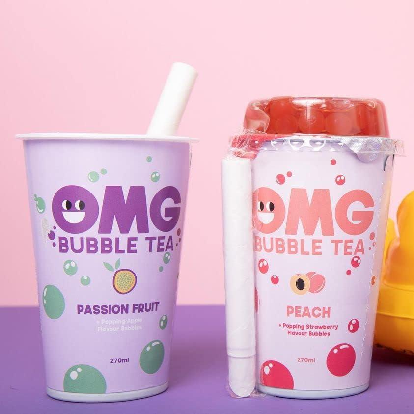GITABI OMG BUBLE TEA 10x270ML - Normal Is Boring Fruit Bubble Tea Kit with Bubbles and Straws ...