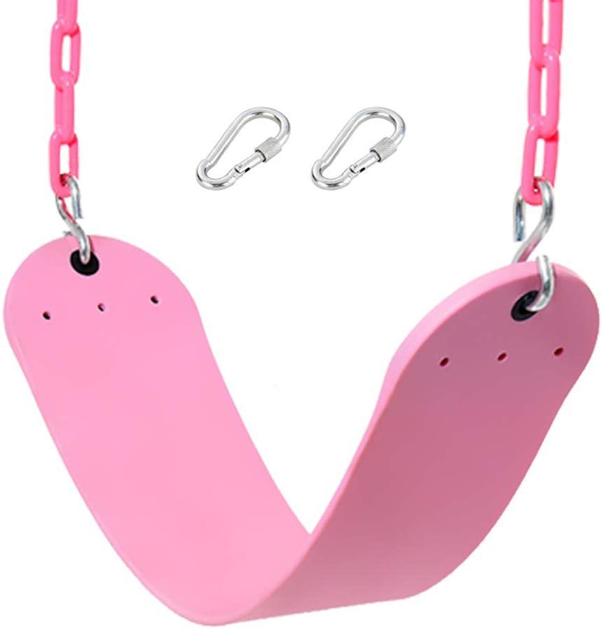 2 Pack Pink Swing Seats with Heavy Duty 66 Chain - Playground Swing Set ...