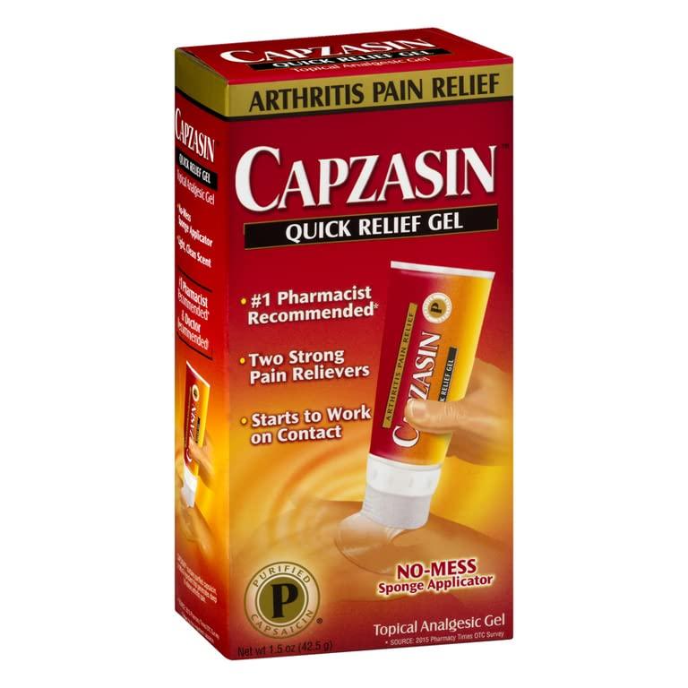 Capzasin Arthritis Pain Relief Quick Relief Gel 1.5 oz - Pack of 2 ...