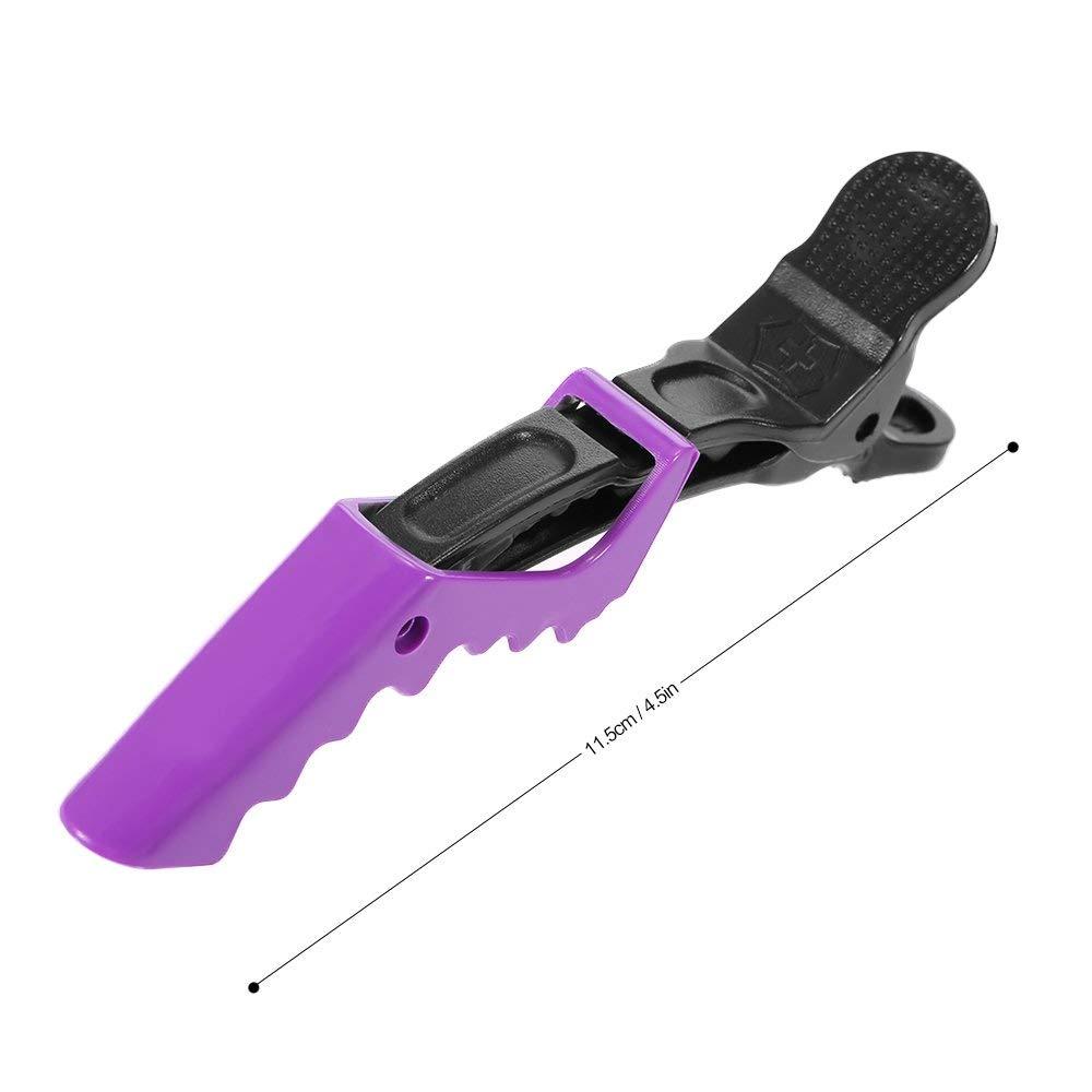 Pack of 10 Purple Plastic Sectioning Clips for Women - Perfect Hair ...