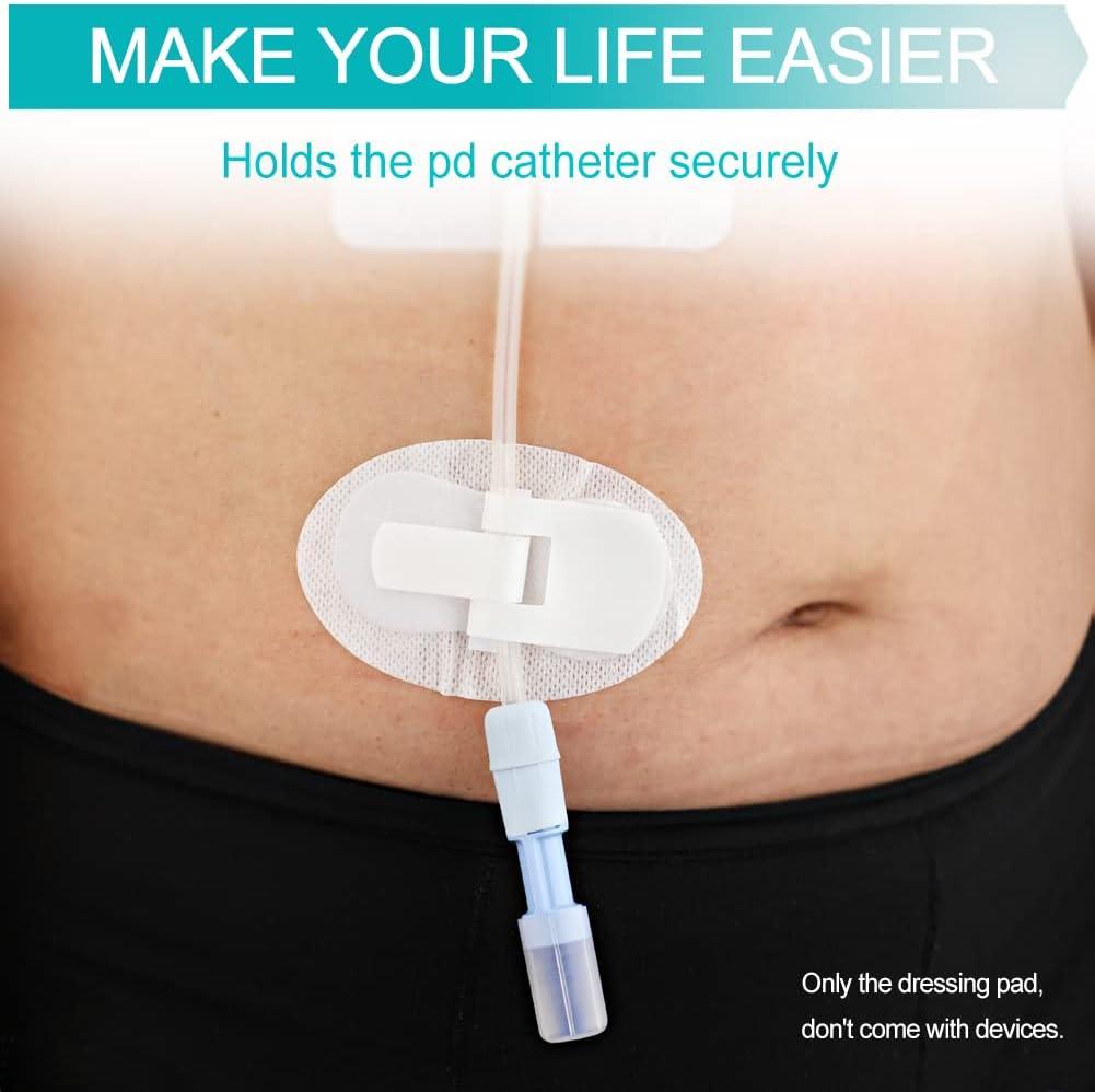EaseToU Feeding Tube Cover Pack of 5 - Catheter Fixation Pads for J Peg ...