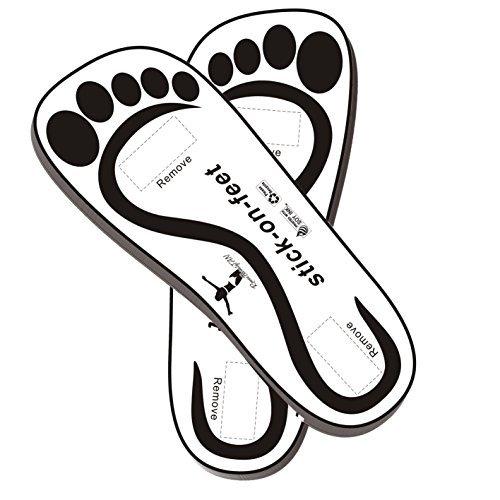 Economy 25 Pairs Black Spray Tan Stick on Feet - Disposable Spa Sole ...