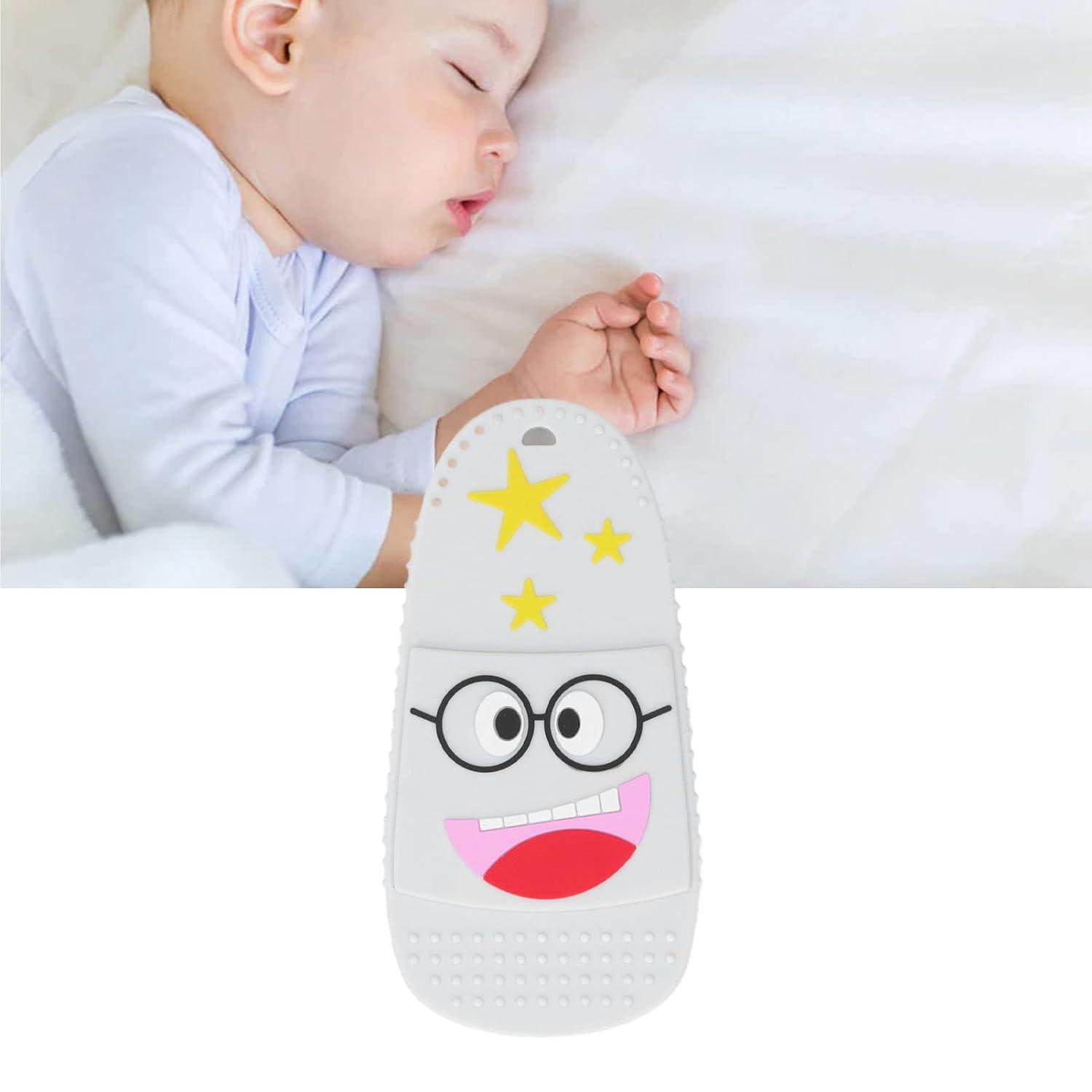 Silicone Baby Bite Ring - Slipper Shape Teething Toy with Textures ...