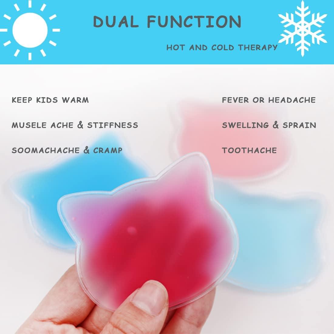 Reusable Gel Eye and Lip Ice Packs - Hot Cold Compress Mini Gel Pads ...