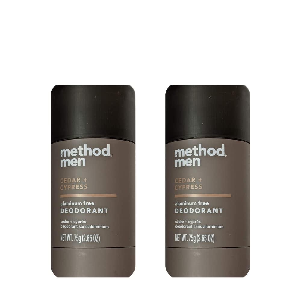 Method Men Deodorant Aluminum Free Cedar & Cypress 2.65 OZ (2 Pack ...