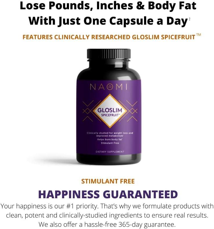 NAOMI GloSlim SpiceFruit Non-Stimulant Weight Management Supplement ...