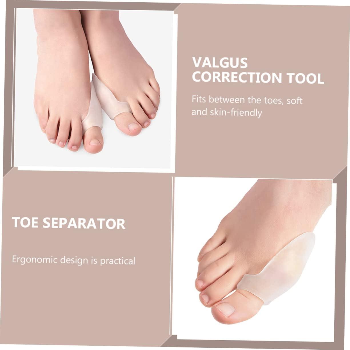 FOMIYES 6 Pairs Toe Splitter Silicone Gel Hammer Toe Straightener ...