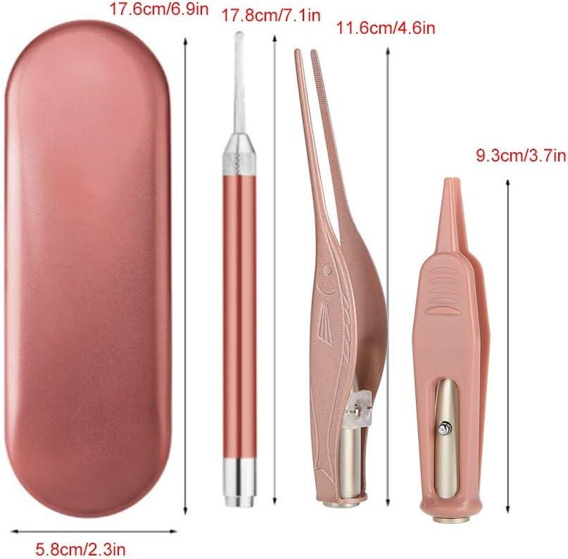 Ear Tweezers 3 in 1 LED Ear Digger Ear Picker with Light Ear Wax ...