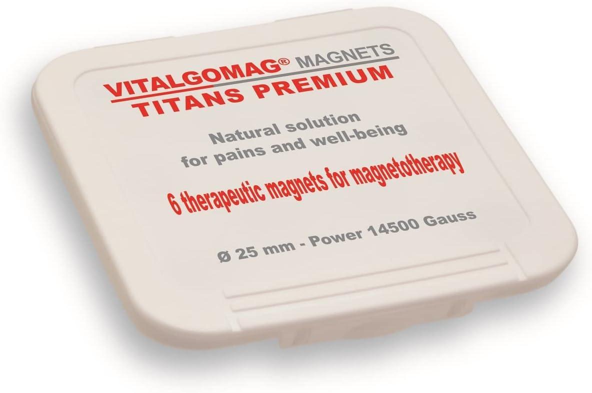 Vitalgomag Titans Premium 25mm Therapeutic Magnets - 14500 Gauss Pain ...