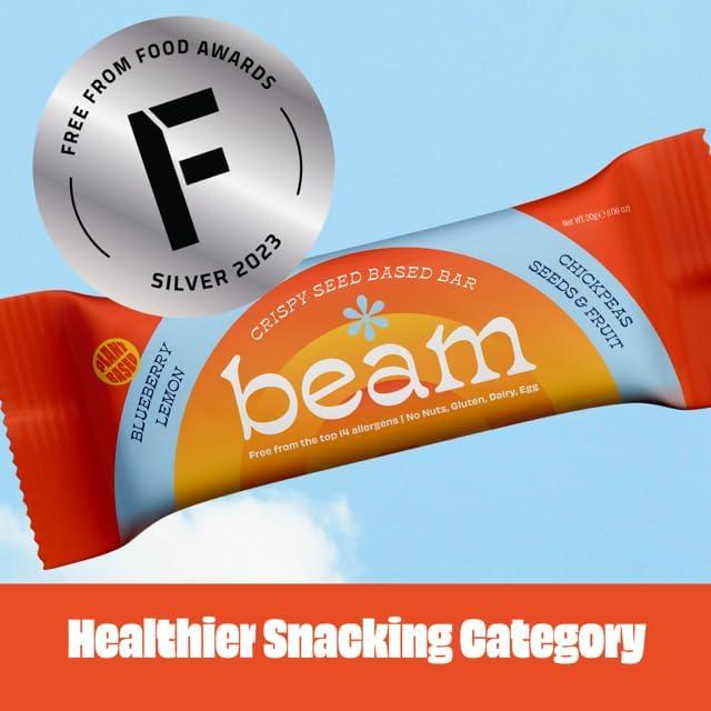 BEAM Blueberry Lemon Crispy Seed Bar | Nut-Free & Gluten-Free | Plant ...