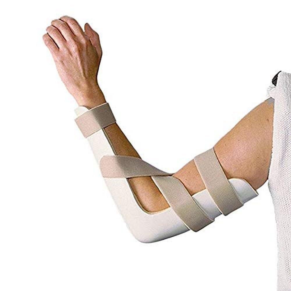 Rolyan Pre-Formed Posterior Elbow Splint - Medium 90 Elbow Brace for Surgery & Injury Recovery ...