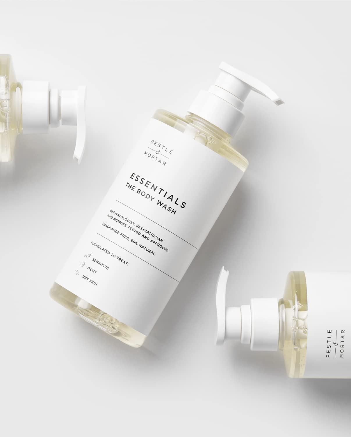 Pestle & Mortar Essentials Body Shower Gel 500ml with Vitamin E For Dry ...