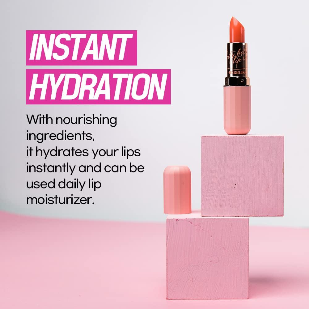 MERBLISS City Holic Lip Glow - Napoli Pink Tinted Lip Balm with ...