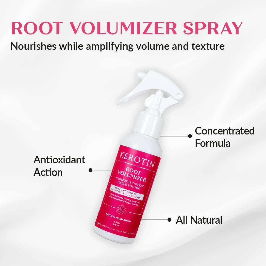 Kerotin Root Volumizer Spray. Hair Thickener and Anti-Thinning Root ...