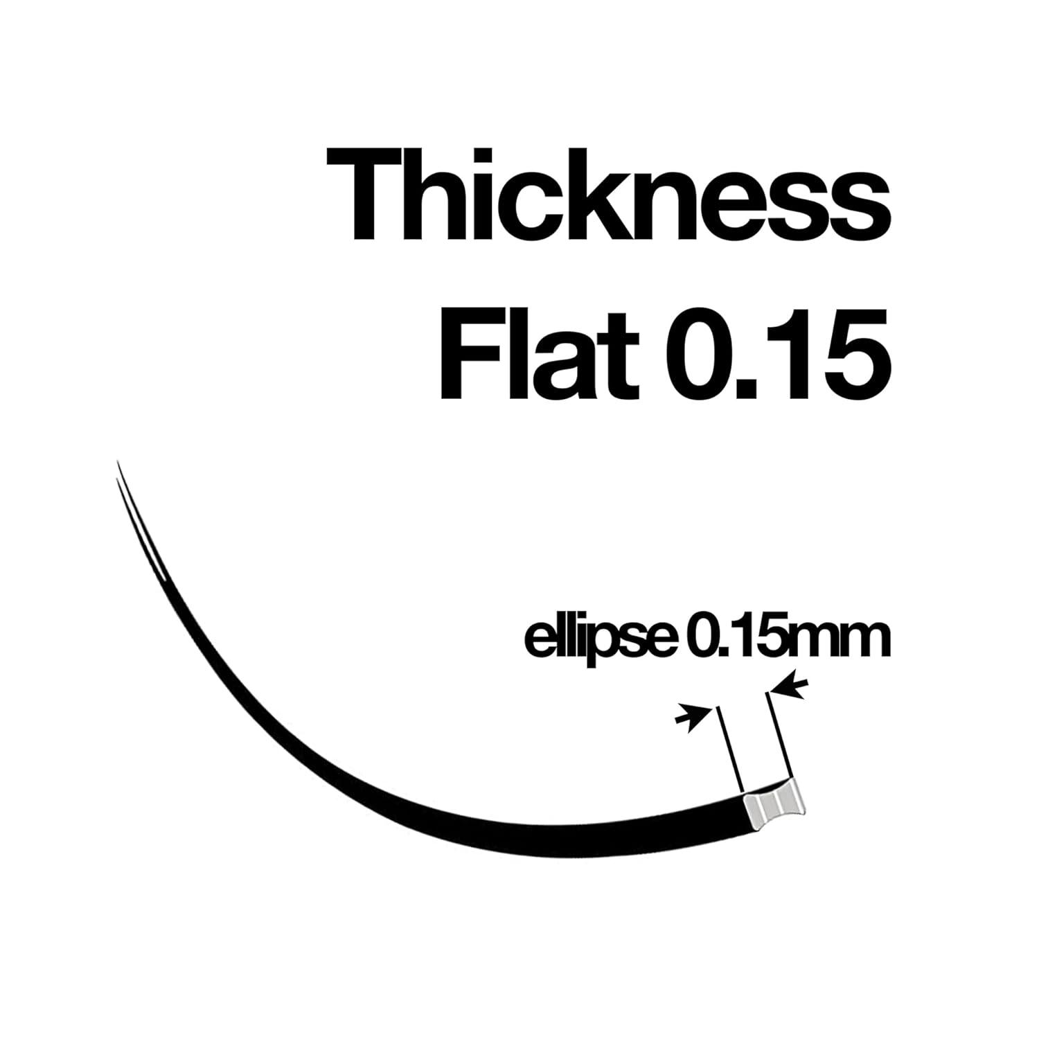 DESIRES LASHES by EMILYSTORES - 0.15mm C Curl Ellipse Flat Lashes ...