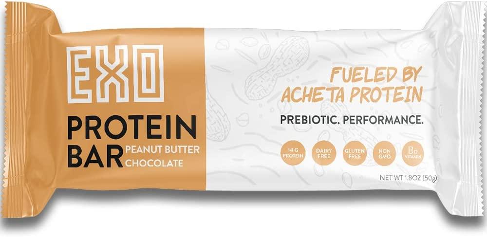 EXO Prebiotic Protein Bars Variety Pack 12 Count | 14g Protein B12 Gut ...