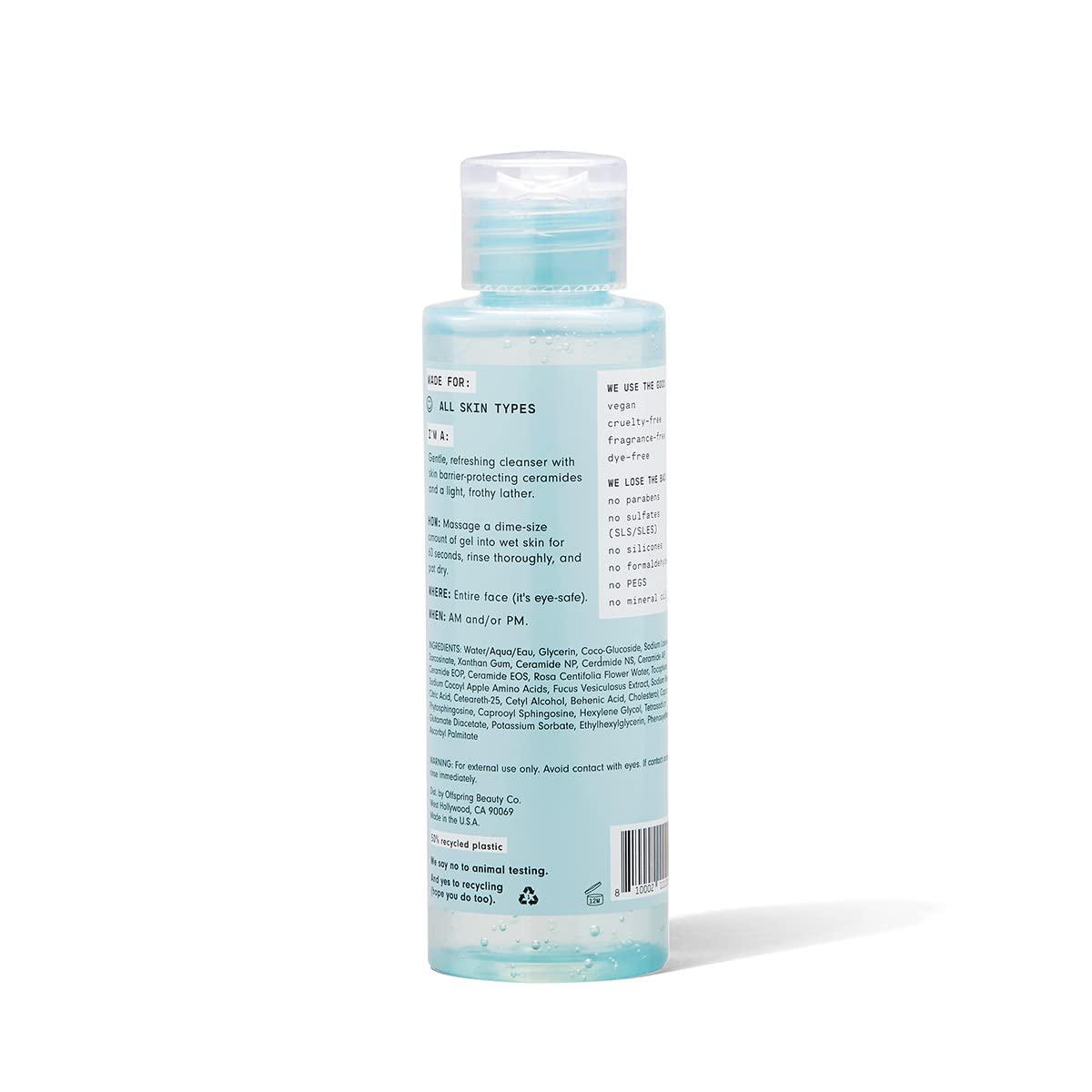 Versed Wash It Out Gel Face Cleanser - Rosewater & Ceramides - Vegan (4 ...